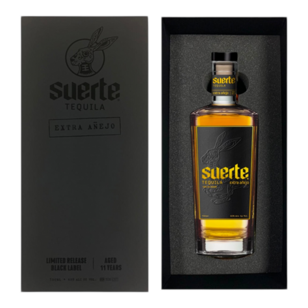 Suerte Black Label 11 Year Extra Anejo Tequila