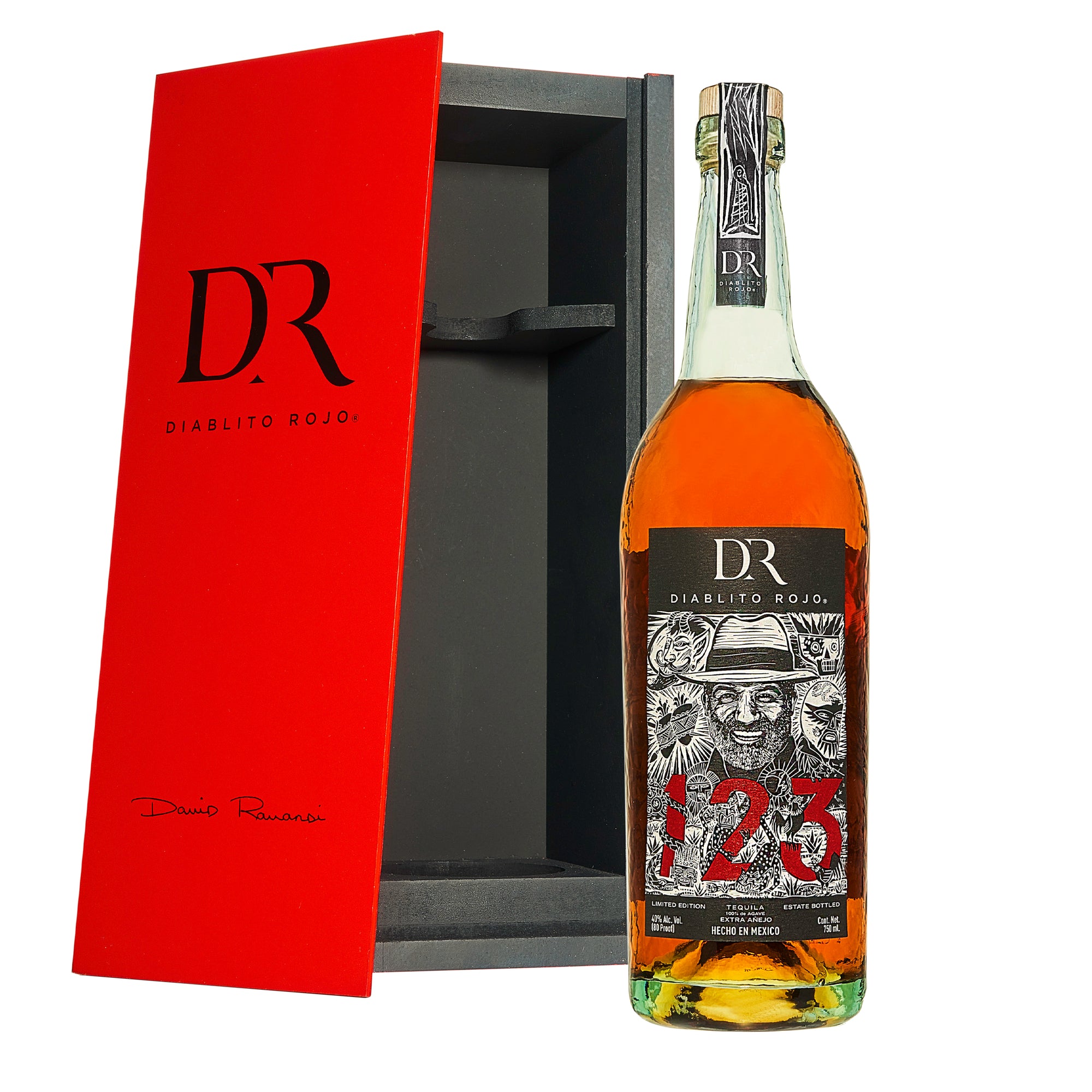 123 Organic Extra Añejo Diablito Rojo Tequila 750ml