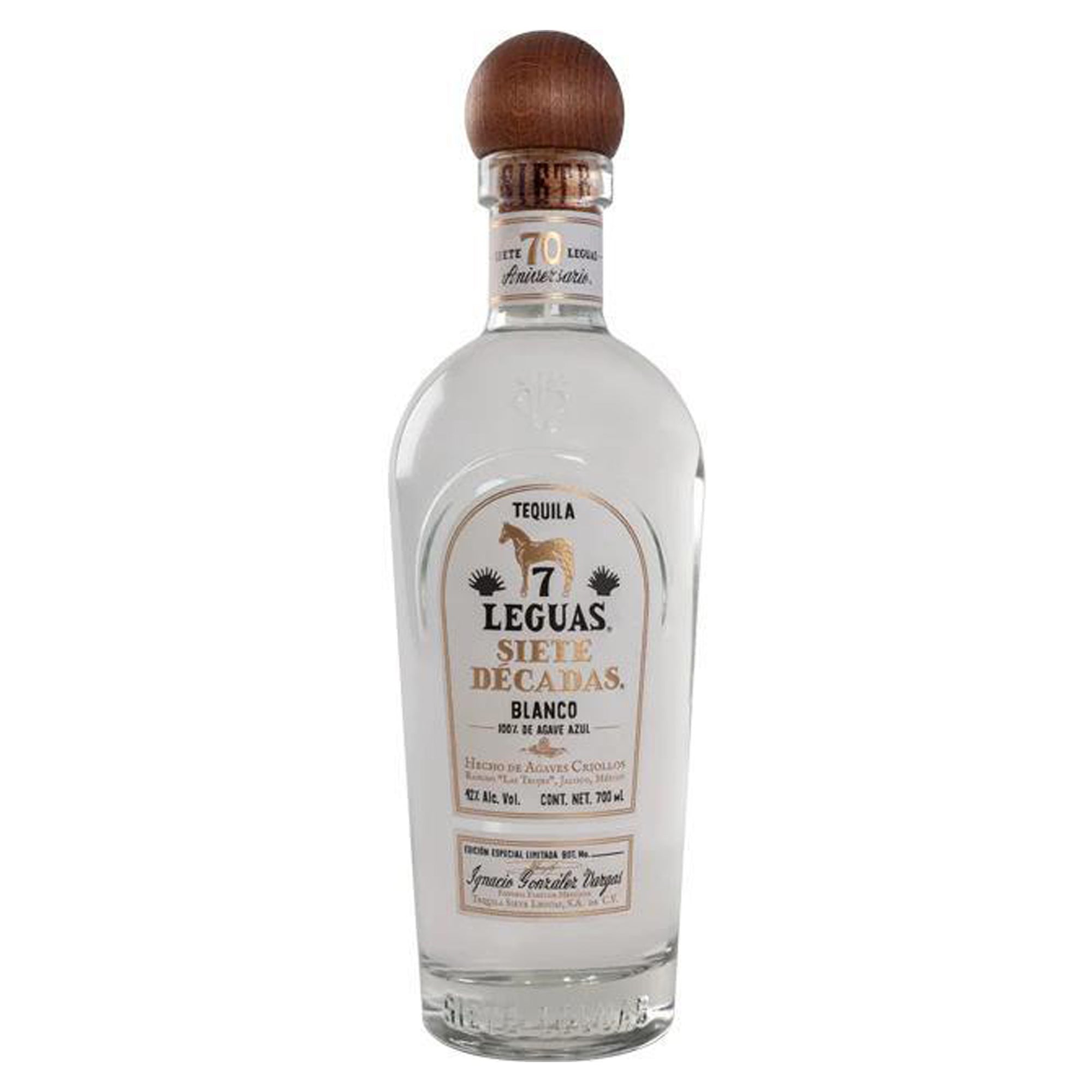 Siete Leguas Siete Decadas Blanco Tequila