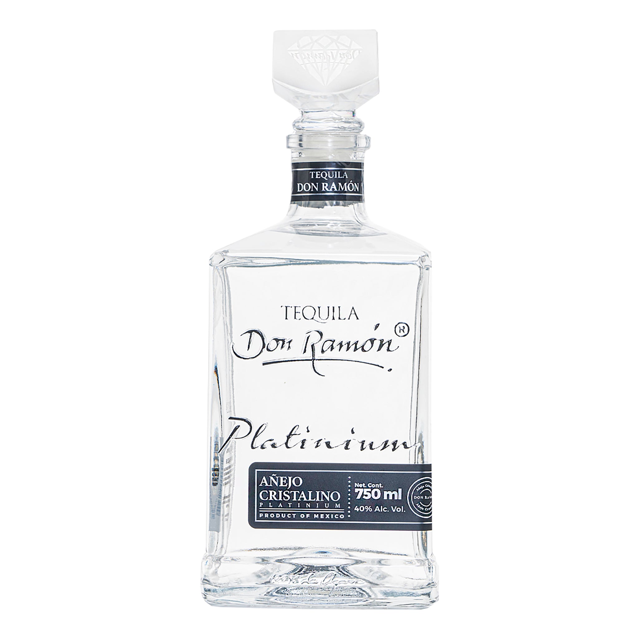 Don Ramón Platinum Añejo Cristalino Tequila 750ml