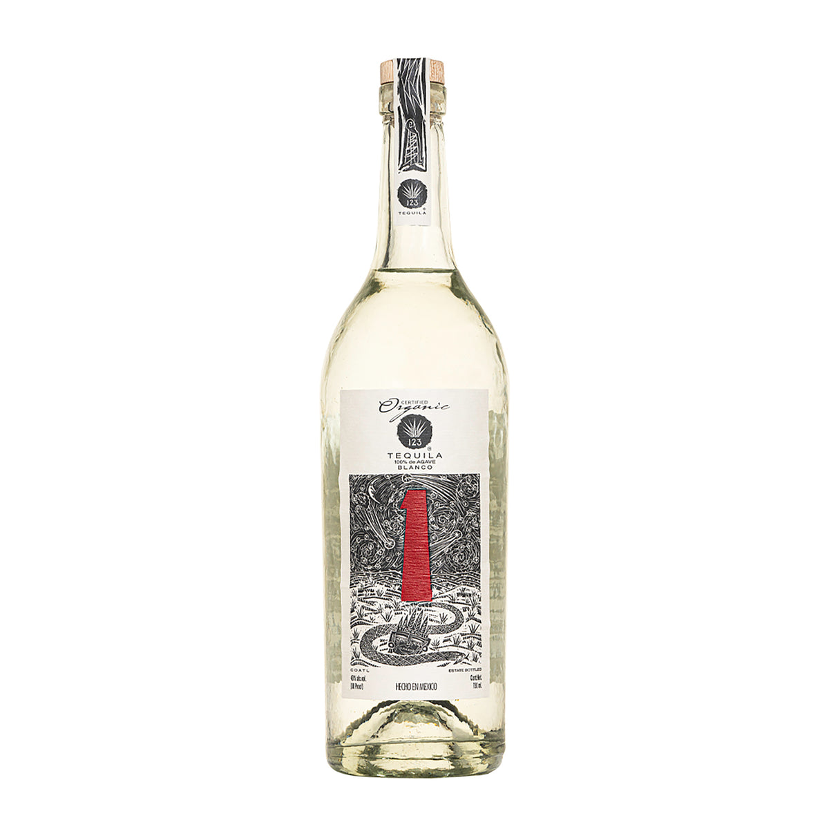 123 Organic Tequila Blanco 750ml